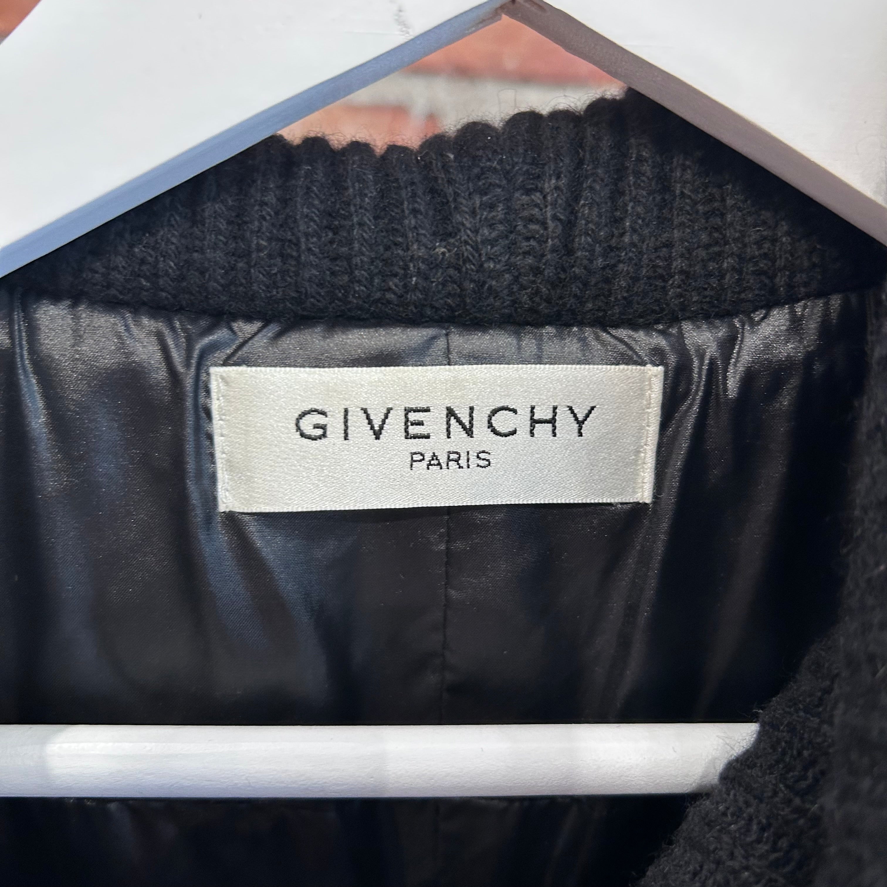 GIVENCHY ASSYMETRIC KNIT DOWN JACKET ‘BLACK’ – Sadō Room