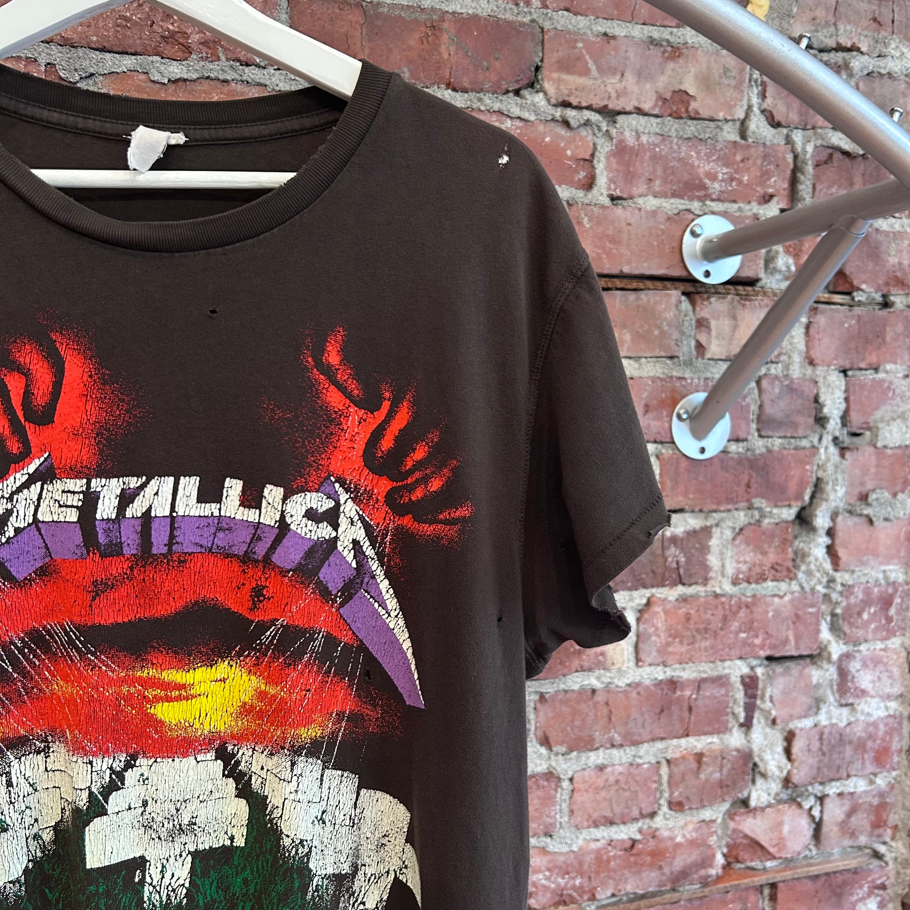 VINTAGE MADEWORN METALLICA MASTER OF PUPPETS TEE ‘BROWN’ – Sadō Room