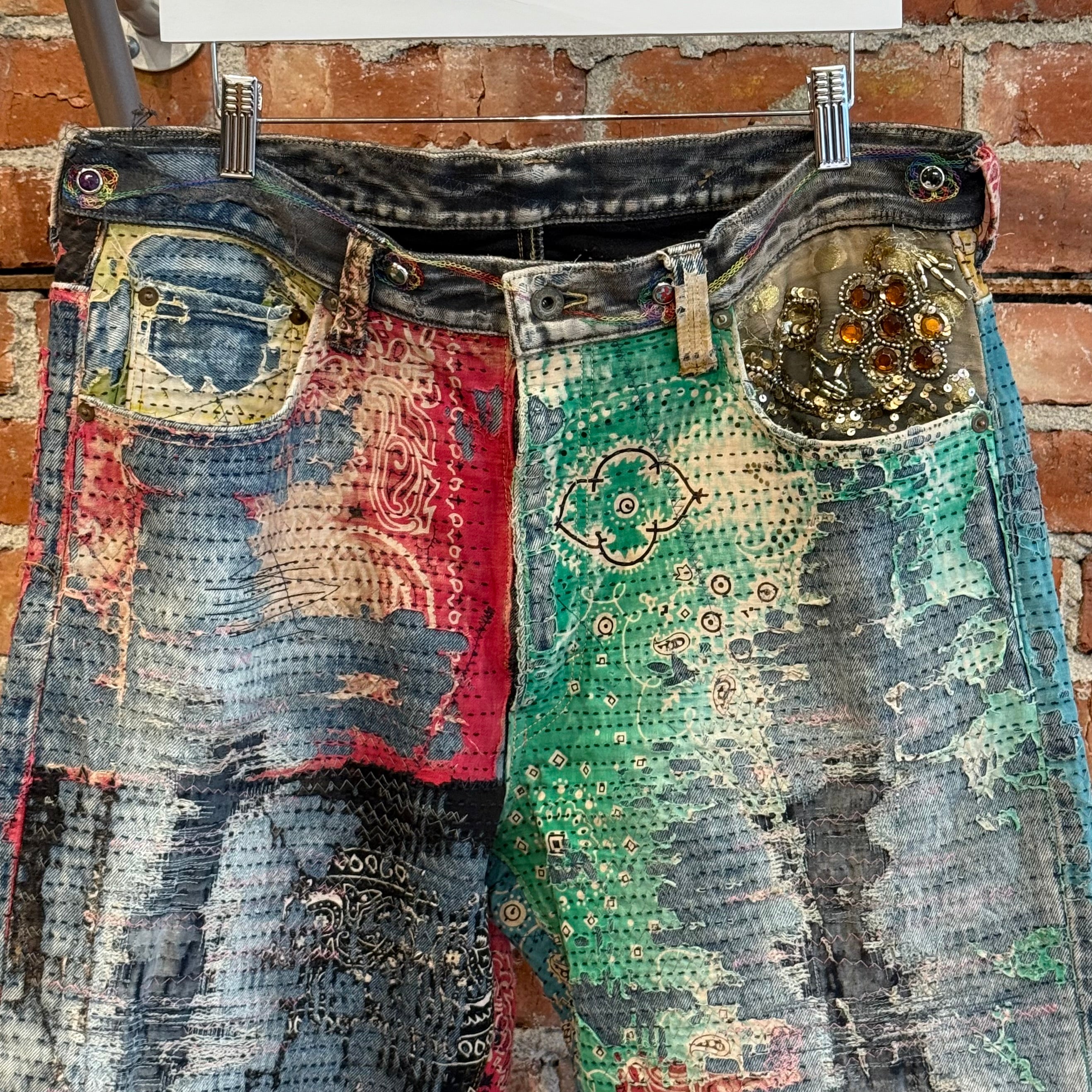 PROLETA RE ART UROBOROS BORO SASHIKO DENIM ‘MULTI’ – Sadō Room