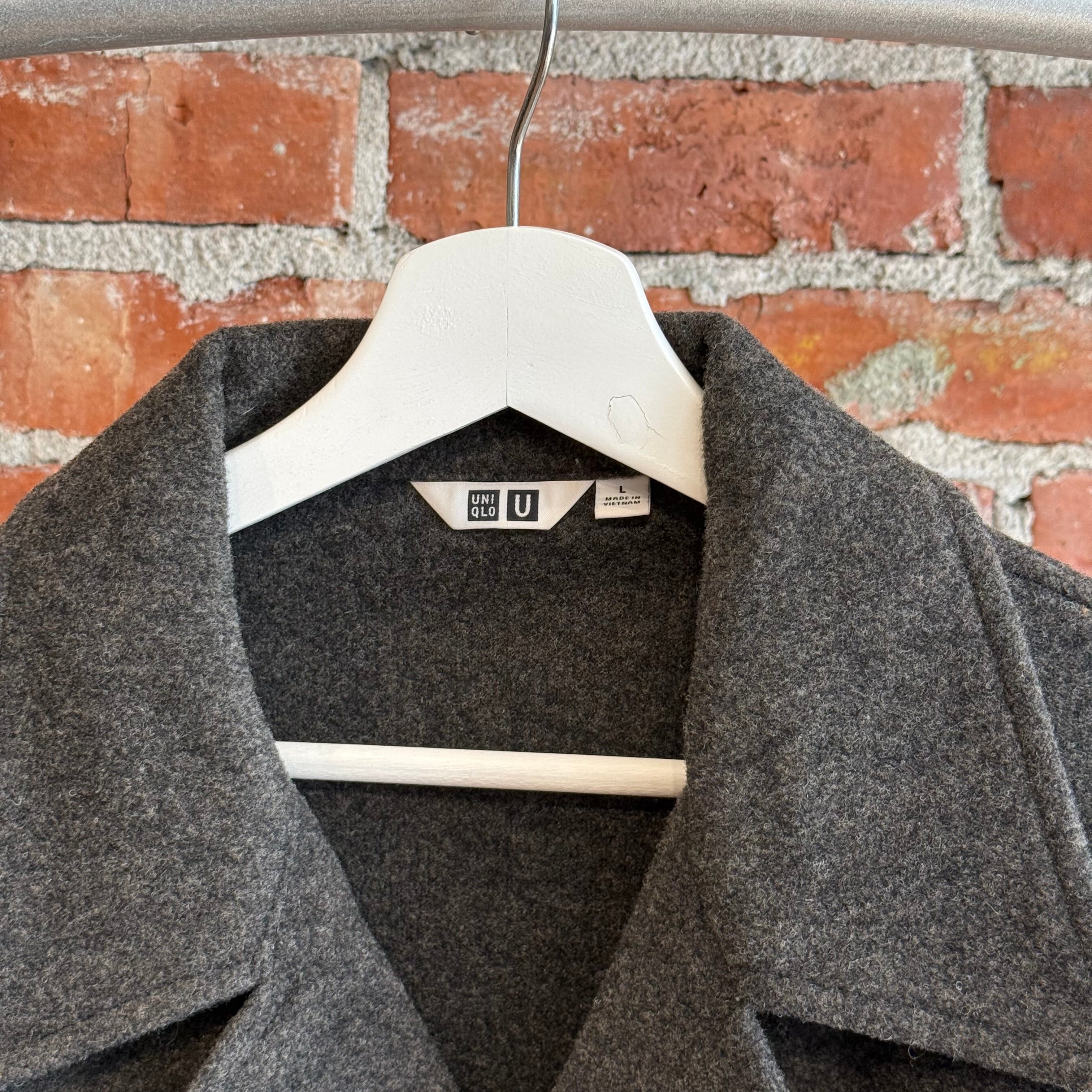 UNIQLO U WOOL WORKSHIRT ‘GREY’ – Sadō Room