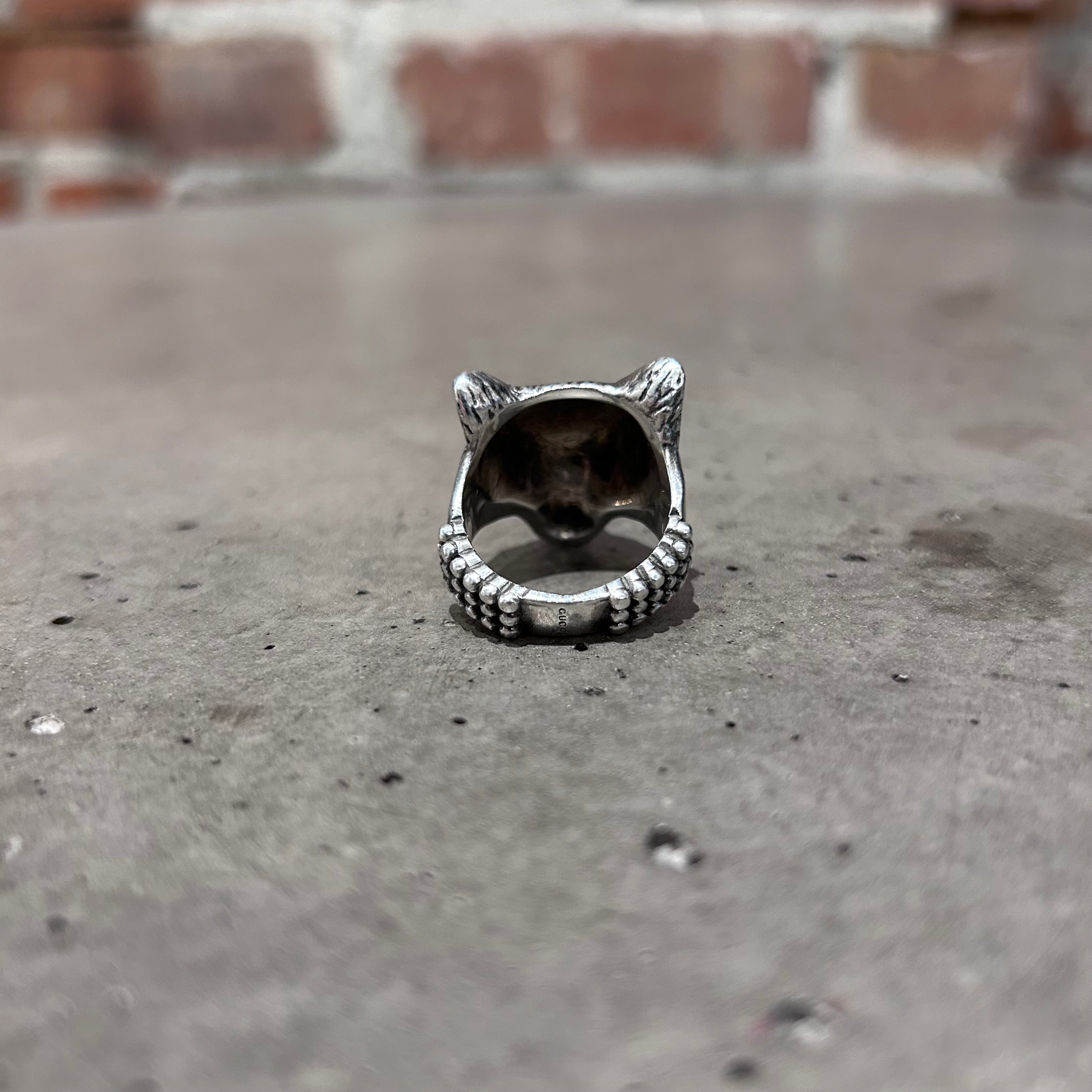 GUCCI ANGER FOREST WOLF HEAD RING ‘SILVER’ – Sadō Room